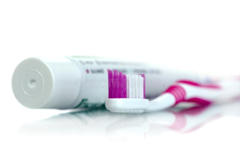 Tooth-paste and Dental Brush Stock Photo - Image of mint, teeth: 10230222