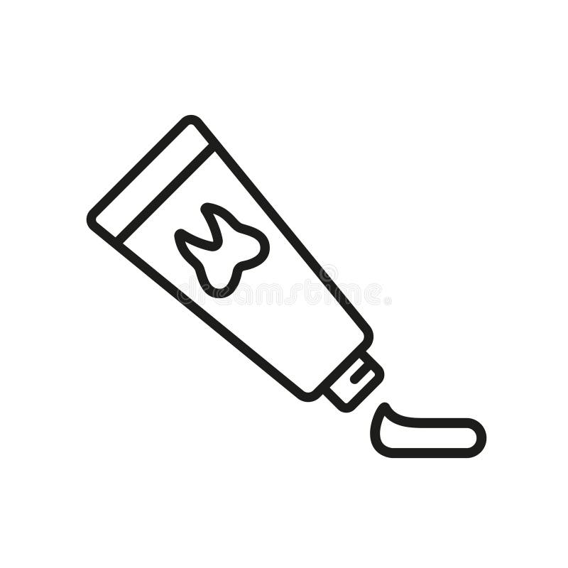 Tooth Paste Icon Vector Basic Design Simple and Modern Stock Vector - Illustration of symbol ...