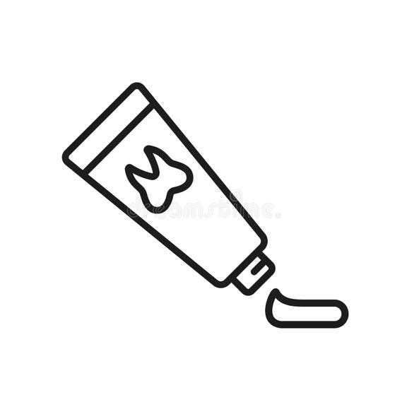 Tooth Paste Icon Vector Basic Design Simple and Modern Stock Vector - Illustration of symbol ...