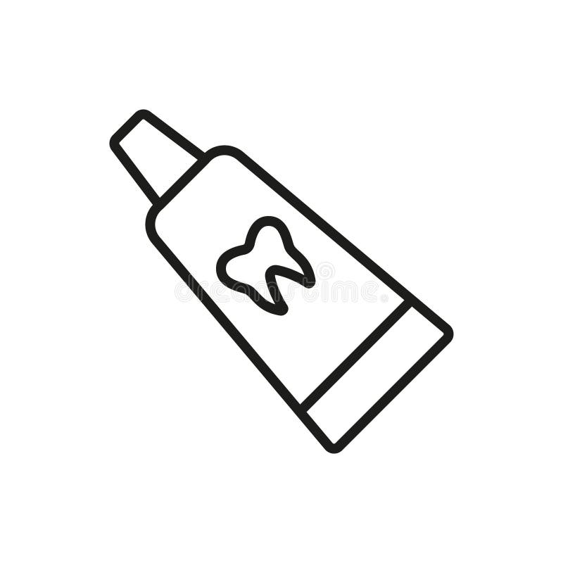 Tooth Paste Icon Vector Basic Design Simple and Modern Stock Vector ...