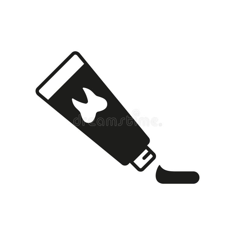 Tooth Paste Icon Vector Basic Design Simple and Modern Stock Vector - Illustration of object ...