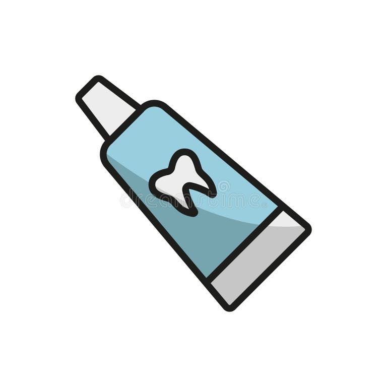 Tooth Paste Icon Vector Basic Design Simple and Modern Stock Vector - Illustration of mouth ...