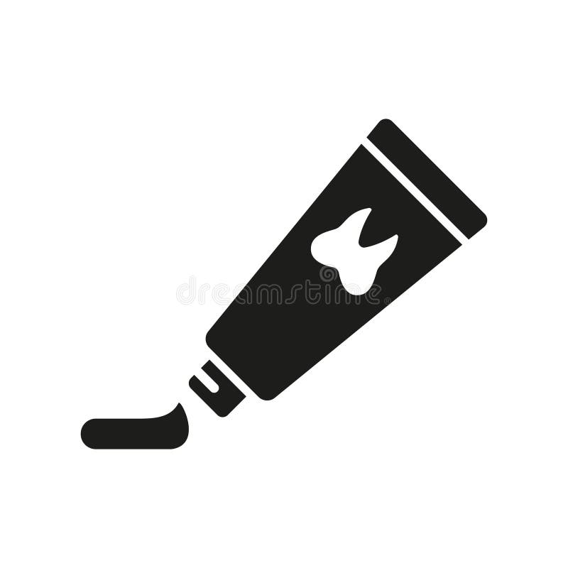 Tooth Paste Icon Vector Basic Design Simple and Modern Stock Vector - Illustration of teeth ...