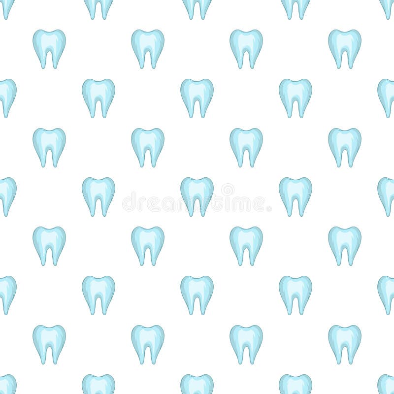 Tooth Pattern, Cartoon Style Stock Illustration - Illustration of ...
