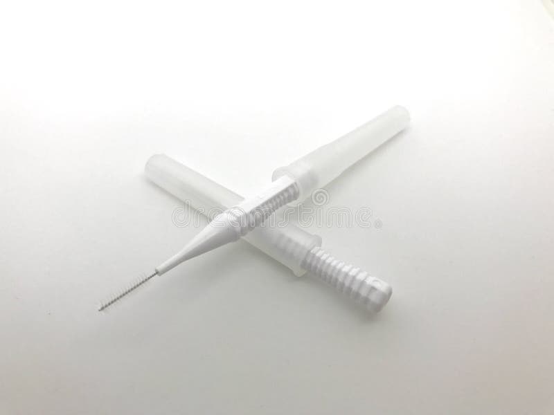 Tooth Pick Brush on White Floor Stock Photo - Image of equipment, brush ...