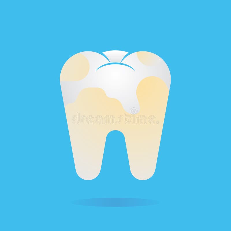 Plaque Tooth. Vector Illustration Decorative Design Stock Vector ...