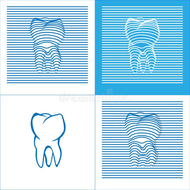 Tooth Poster Stomatology 3D Icons. Stock Illustration - Illustration of ...