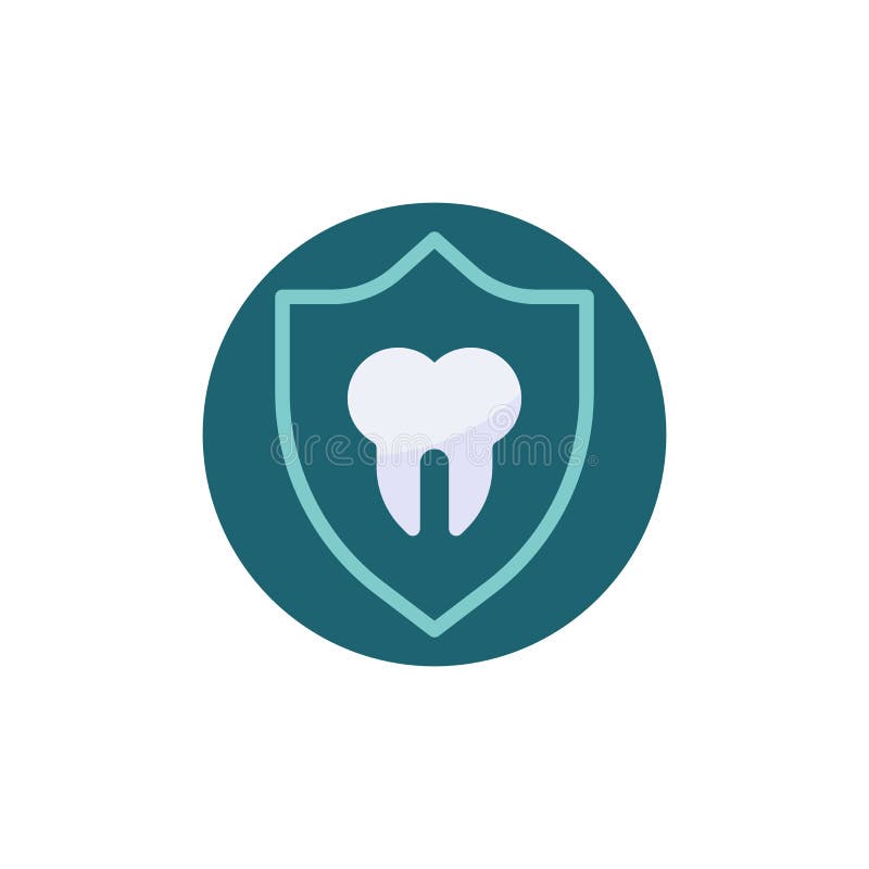 Tooth protection line icon stock vector. Illustration of healthy ...