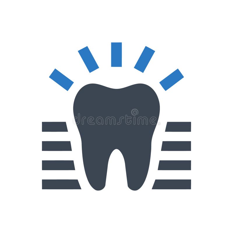 Tooth Radiance Icon stock vector. Illustration of care - 361691183