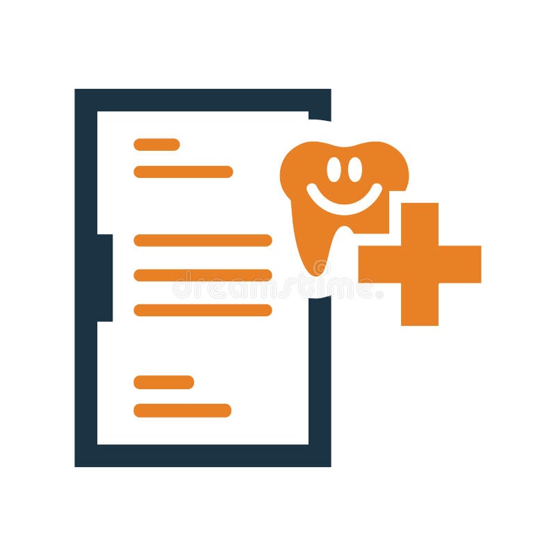 Tooth Report Icon. Simple Editable Vector Graphics Stock Illustration ...