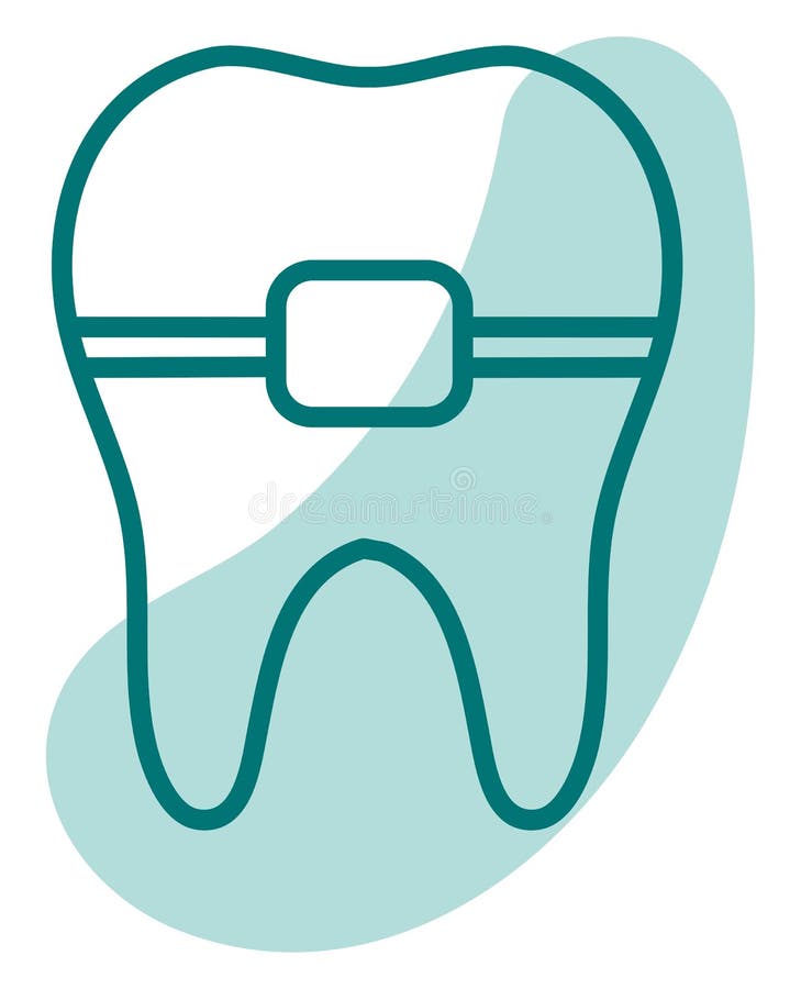 Tooth retainer, icon stock vector. Illustration of health - 261075049
