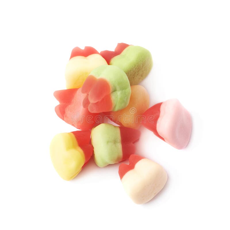 Tooth Shaped Candy Isolated Stock Photo - Image of food, sticky: 65524414