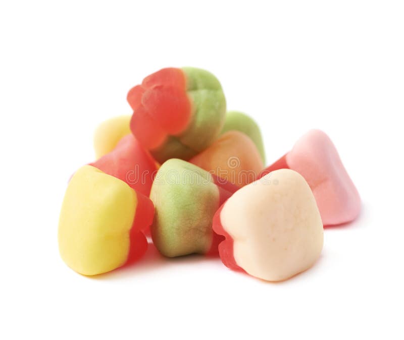 Tooth Shaped Candy Isolated Stock Photo - Image of liqorice, macro ...