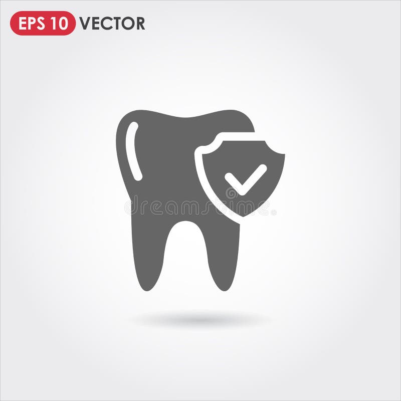 Tooth single vector icon stock vector. Illustration of human - 229589375