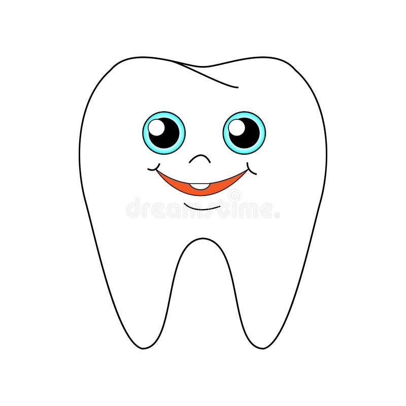 Tooth smile stock vector. Illustration of vector, smile - 99412445