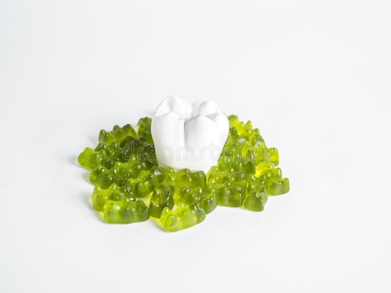 The Tooth is Surrounded by Sweets Stock Photo - Image of cartoon ...
