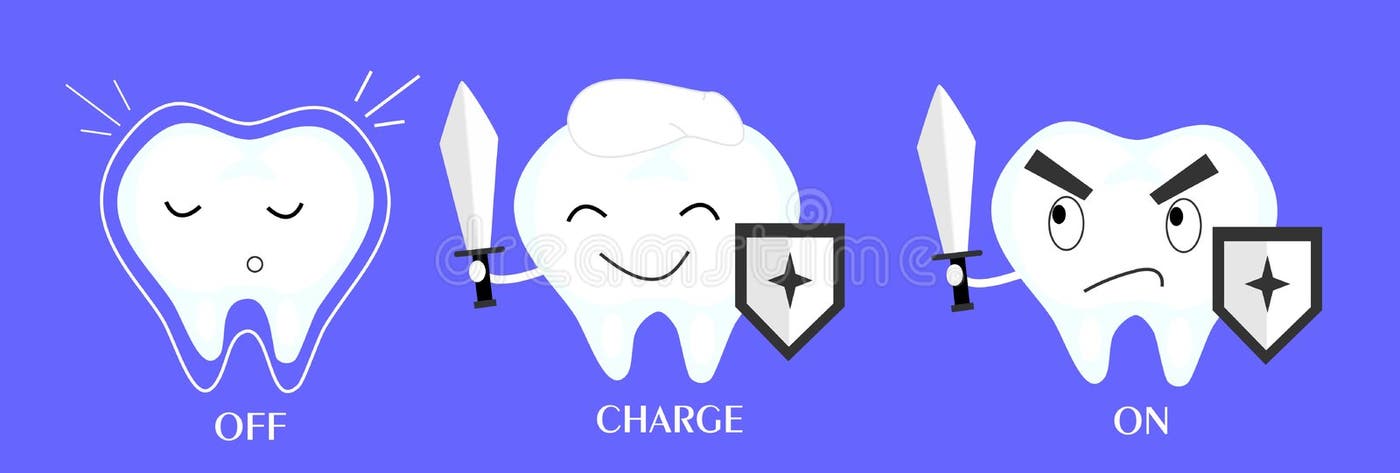 Tooth Sleep Character Set Stock Illustrations – 149 Tooth Sleep ...