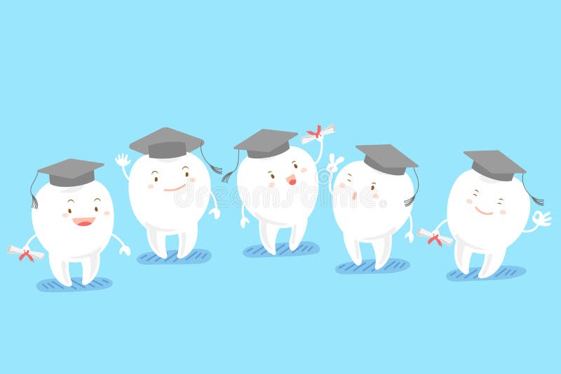 Tooth Graduation stock illustration. Illustration of healthy - 16177779