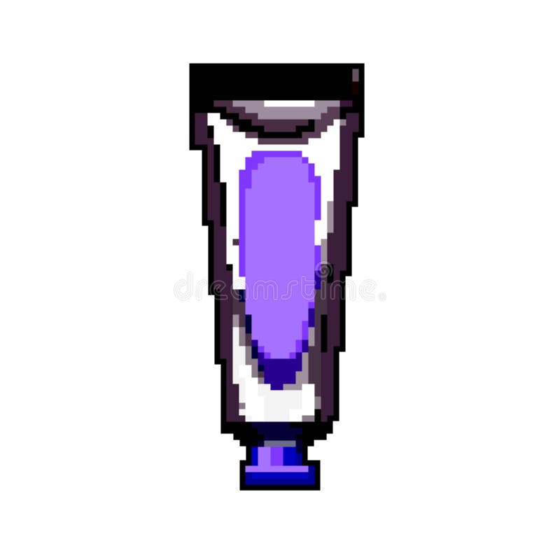 Tooth Toothpaste Game Pixel Art Vector Illustration Stock Vector ...