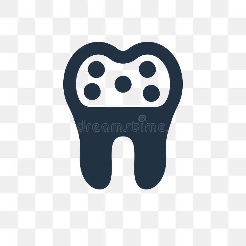Tooth Vector Icon Isolated on Transparent Background, Tooth Tra Stock ...