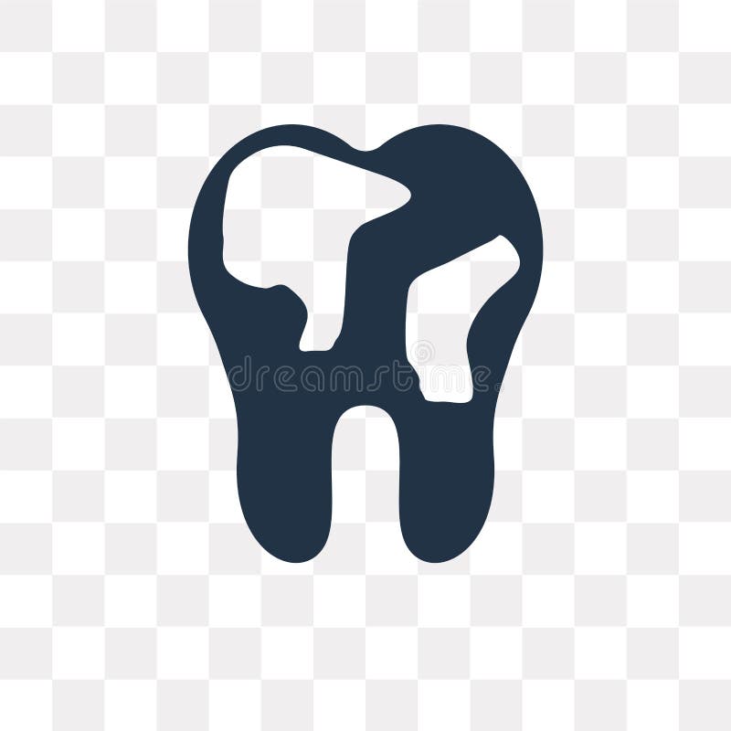 Tooth Vector Icon Isolated on Transparent Background, Tooth Tra Stock ...