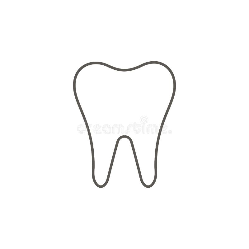 Tooth Vector Icon. Simple Element Illustration from Map and Navigation ...