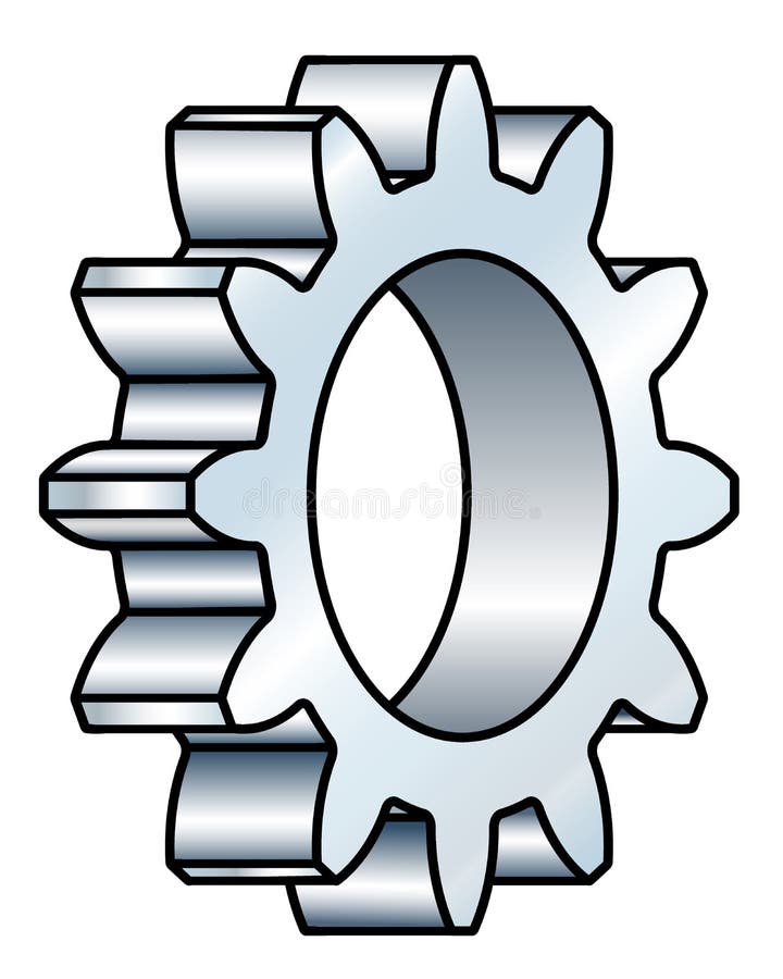 Tooth wheel gear stock vector. Illustration of gear - 267018862