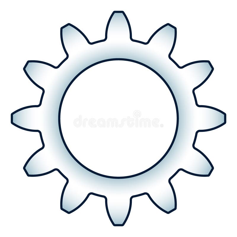 Tooth wheel rim stock vector. Illustration of detail - 260007390