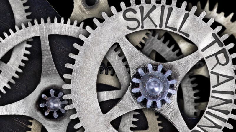 Tooth Wheels with Skill Training Concept Stock Video - Video of ...