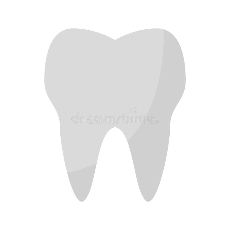 Tooth White Isolated Icon Design Stock Illustration - Illustration of ...