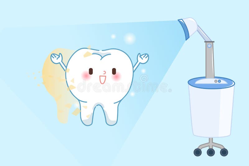 Laser Teeth with Whitening Concept Stock Vector - Illustration of ...