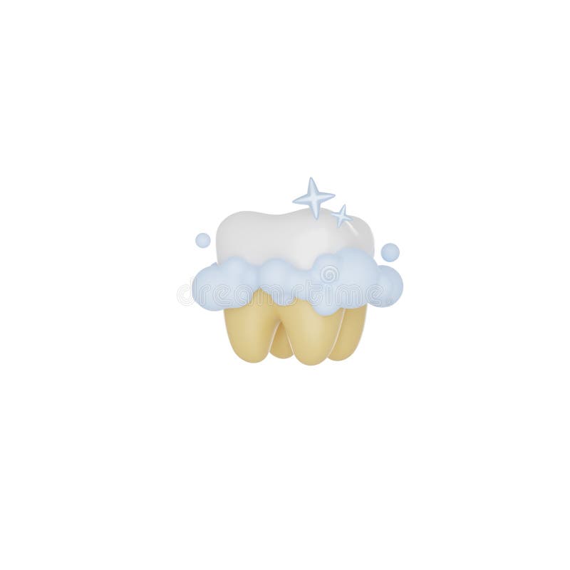 Tooth whitening 3D icon stock illustration. Illustration of clinical ...