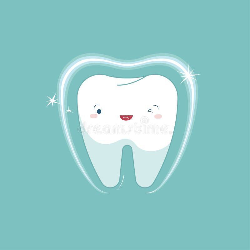 Tooth with whitening tool stock vector. Illustration of mouth - 62893169