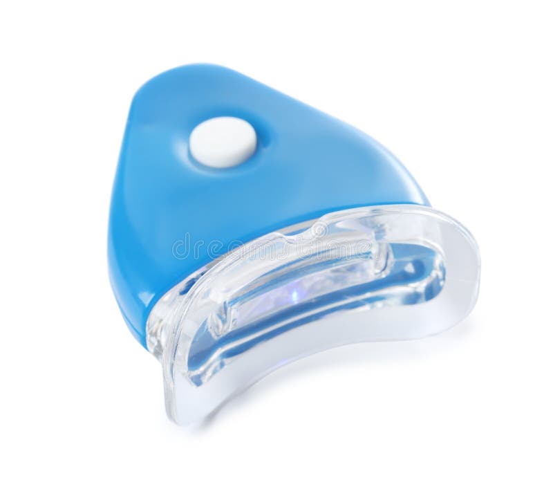 Tooth Whitening Device on White Background Stock Photo - Image of ...