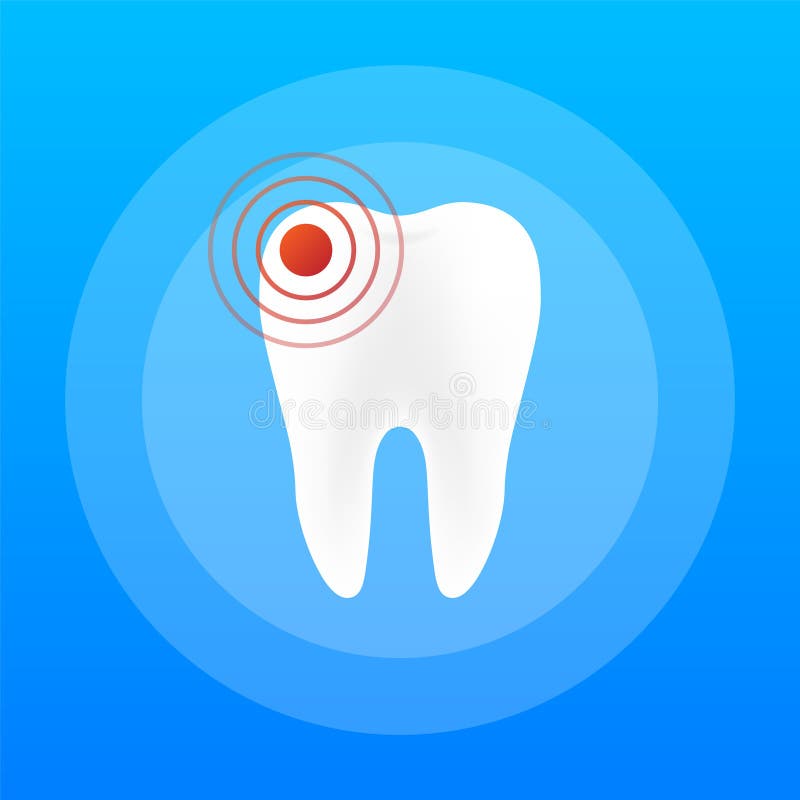 Toothache Icon, Bad Tooth. Vector Stock Illustration. Stock Vector ...