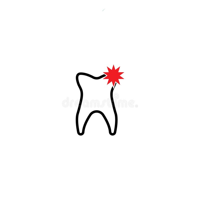 Toothache Icon Logo Design Template Vector Eps 10 Stock Illustration ...