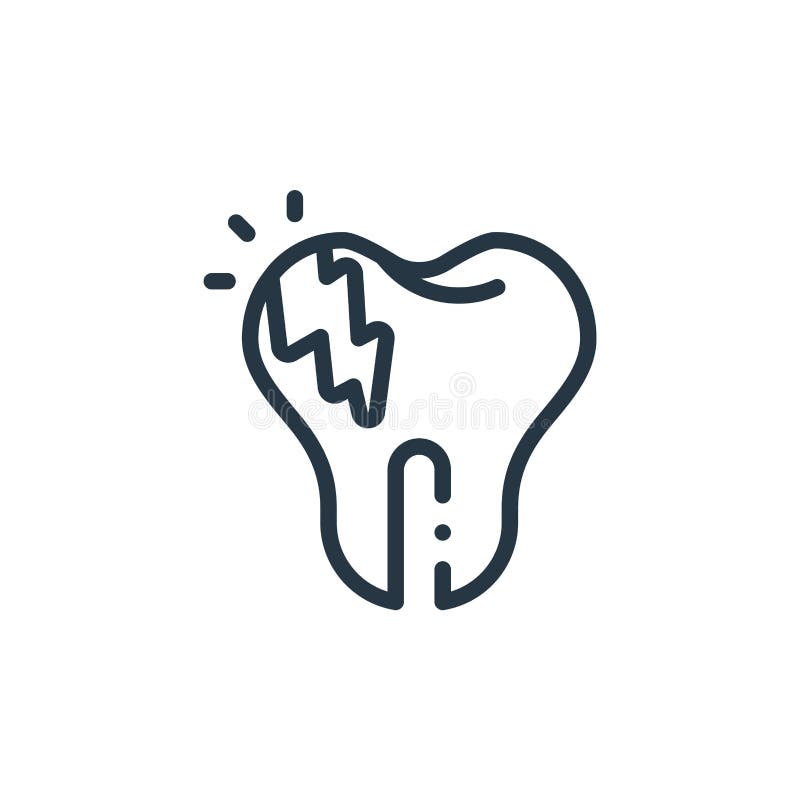 Toothache Icon Vector from Dentist Concept. Thin Line Illustration of ... Toothache Icon Vector from Dentist Concept. Thin Line Illustration of ...
