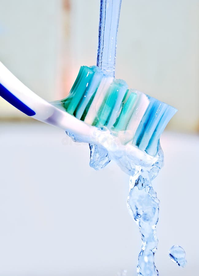 Tooth brush under water stock photo. Image of mouth, wash - 9804582