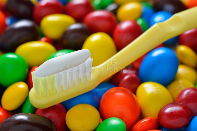 Toothbrushes, Toothpaste and Towels Stock Photo - Image of color ...