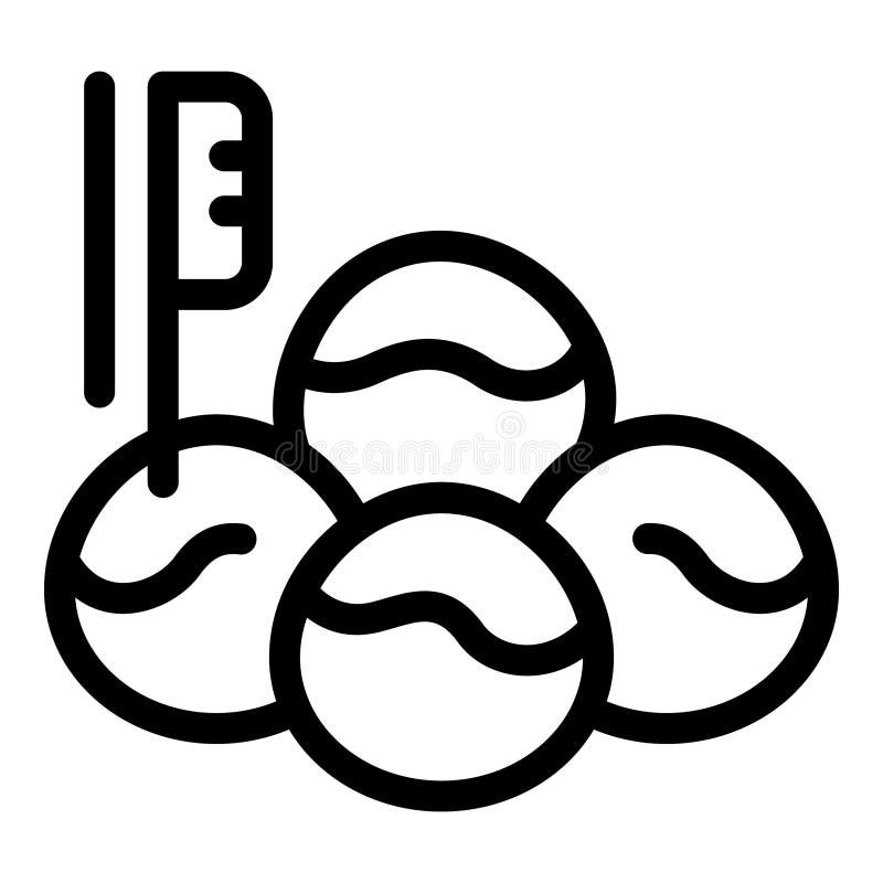 Toothbrush Cleaning Three Dirty Marbles Icon Stock Vector ...