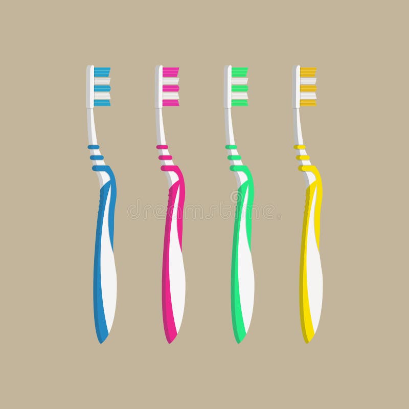 Colors Toothbrush Stock Illustrations – 354 Colors Toothbrush Stock ...