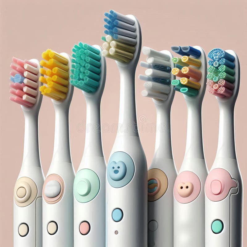 A Toothbrush with Different Interchangeable Heads for Various O Stock ...