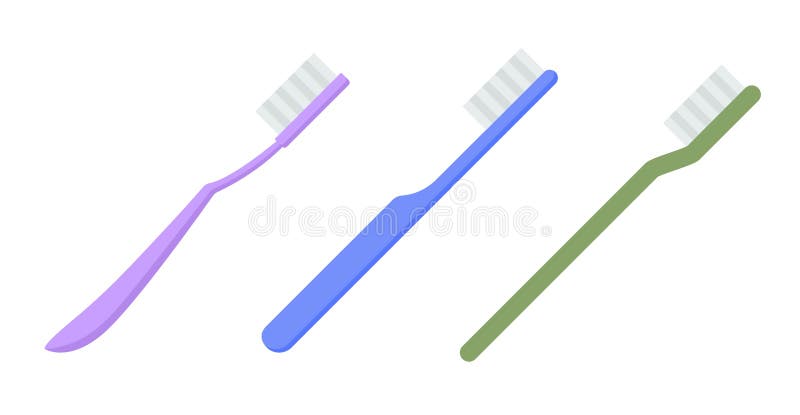 Toothbrush Flat Vector Icon. Mouth Brush Design Isolated Tooth Icon ...