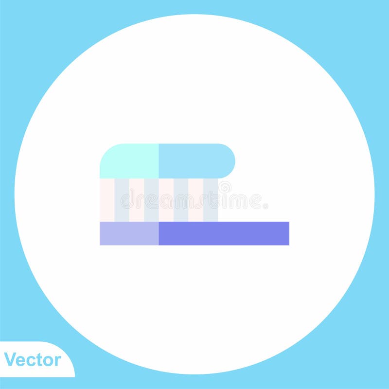Toothbrush Flat Vector Icon Sign Symbol Stock Illustration ...