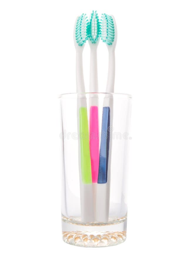 Toothbrush in a Glass II stock image. Image of protection - 43055273