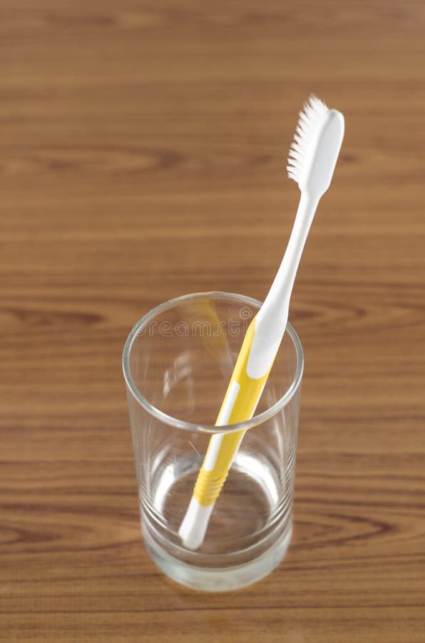 Toothbrush in glass stock photo. Image of mouth, studio - 40733758