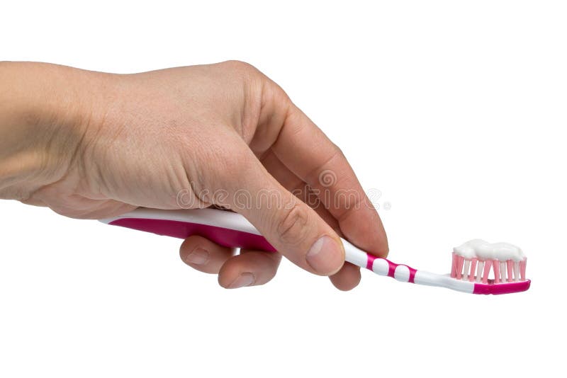 Toothbrush in hand stock photo. Image of healthy, girl - 29035732