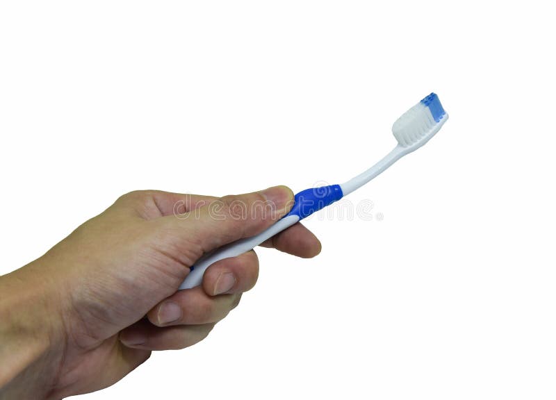 Toothbrush in hands stock image. Image of closeup, morning - 73482125