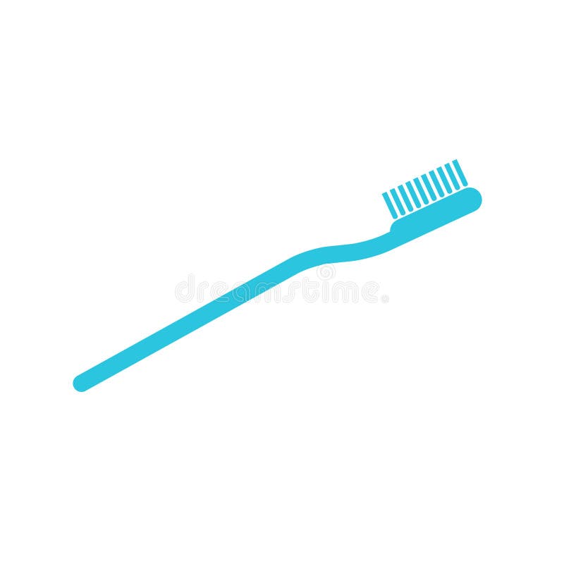 Toothbrush Icon. Isolated on White Background Stock Vector ...