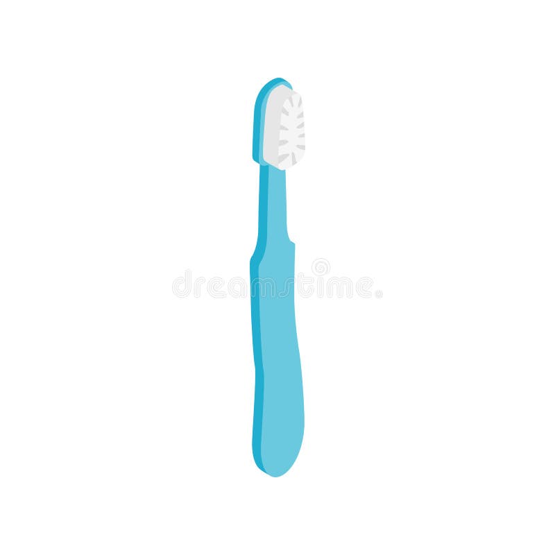 Toothbrush Icon, Isometric 3d Style Stock Vector - Illustration of ...